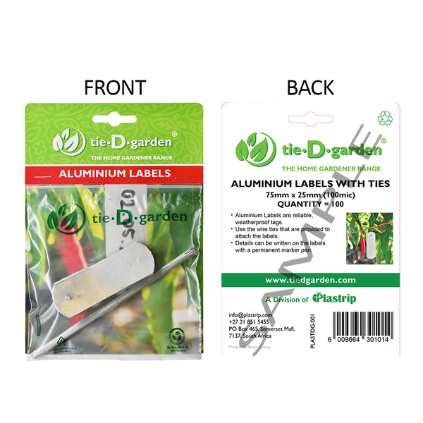 Aluminium Labels with Ties - tiedgarden.com