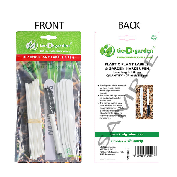 Plastic Plant Labels & Garden Marker Pen - tiedgarden.com